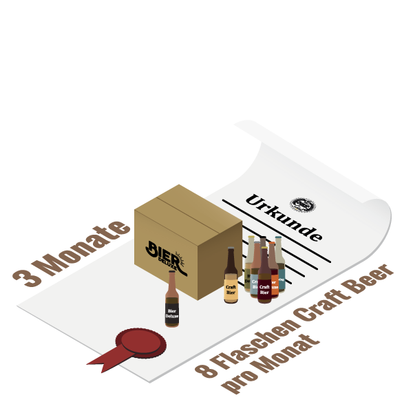 Bier Deluxe Club Bier Abo Abo | Bekomme 3 Monate lang jeden Monat Craft ...